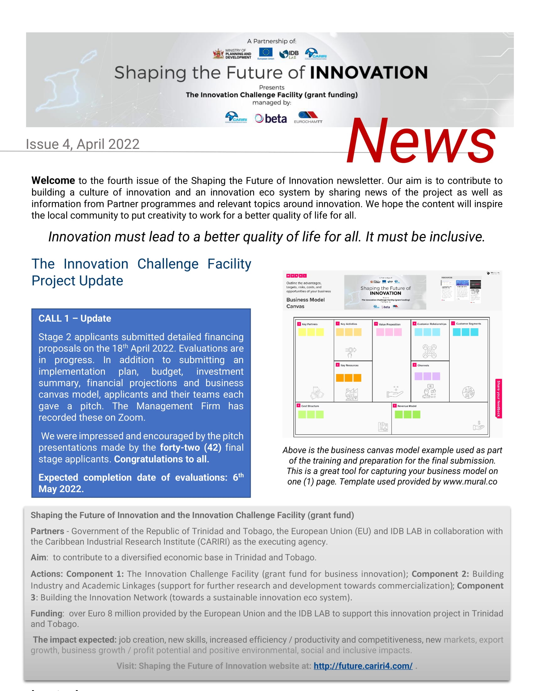 Shaping the Future of Innovation Newsletter, Issue 4, April 2022 ...