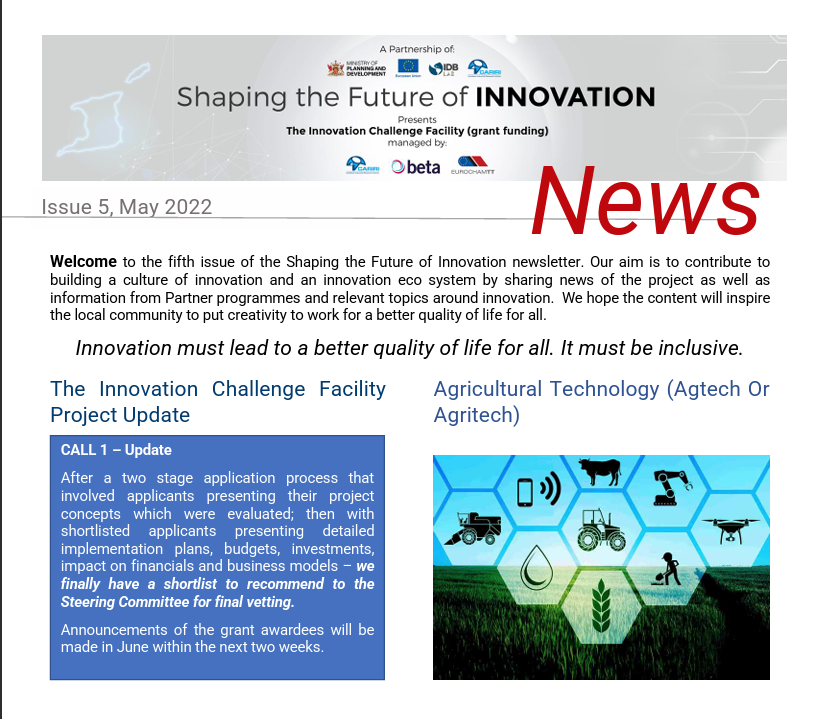 Shaping the Future of Innovation Newsletter, Issue 5, May 2022 ...